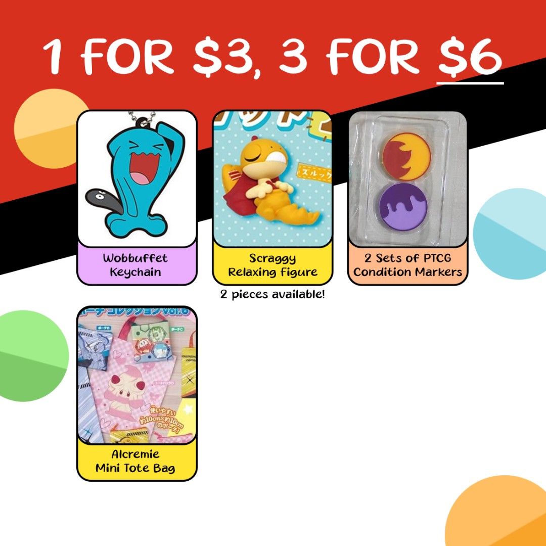 [Any 3 for $6] Pokemon, Kamen Rider, Sanrio, Gundam, Sentai, Power ...
