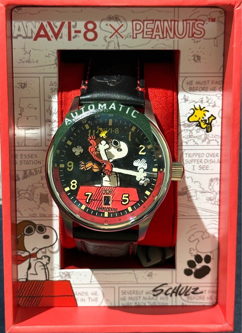 AVI-8 x Peanuts Limited Edition Snoopy Watch, Luxury, Watches on Carousell