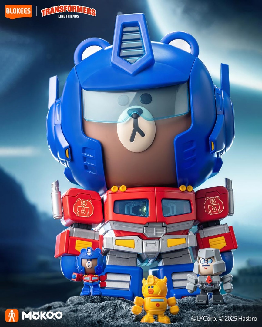 READY STOCK🟢Blokees Plamo Plastic Model Kit Brown Line Friends X ...