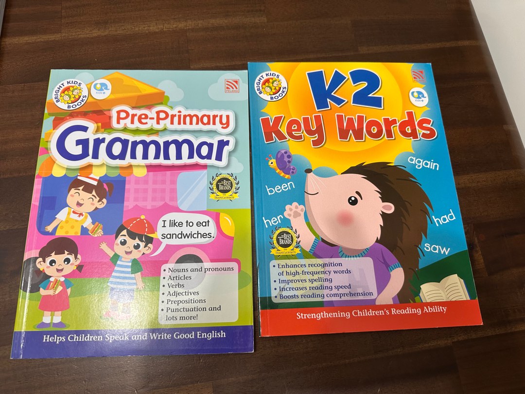 English books for K2: Bright Kids Books Pre-Primary Grammar & K2 Key ...