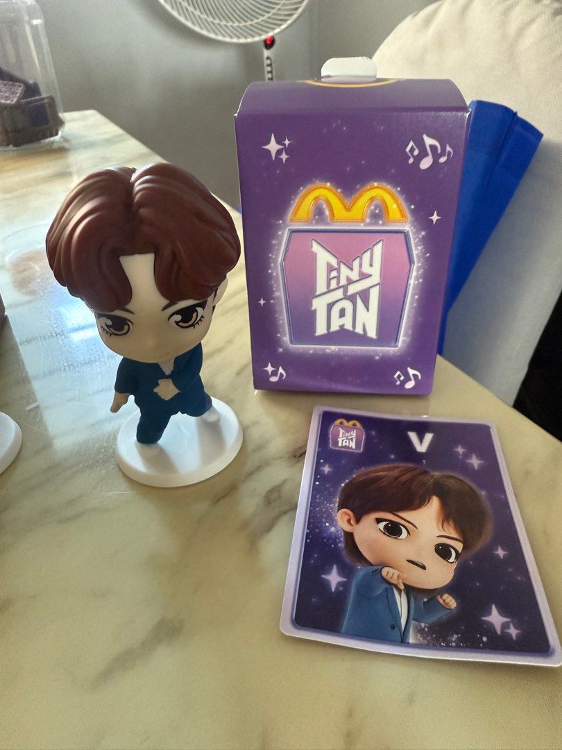 BTS TINY TAN Mcdonalds Happy Meal, Hobbies & Toys, Toys & Games on Carousell