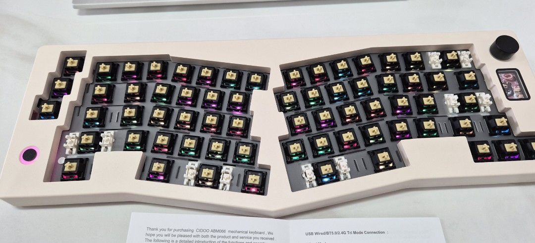 CIDOO ABM066 Alice Layout Programmable Mechanical keyboard, Computers ...