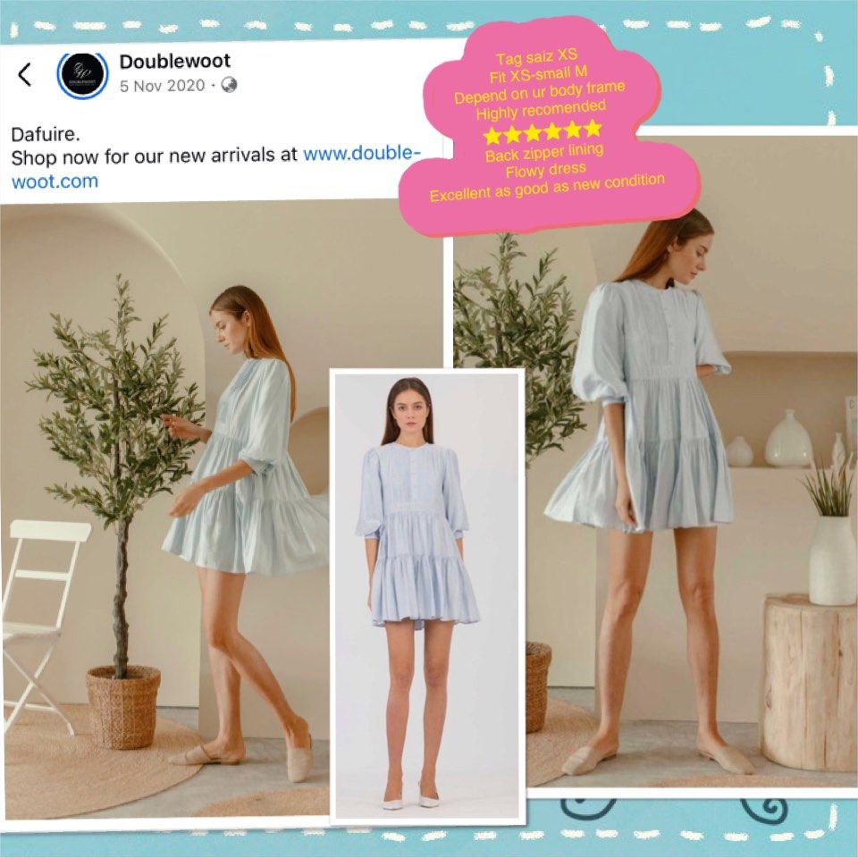 Flash final sales limited time only-Doublewoot Dafuire Dress-powdered ...