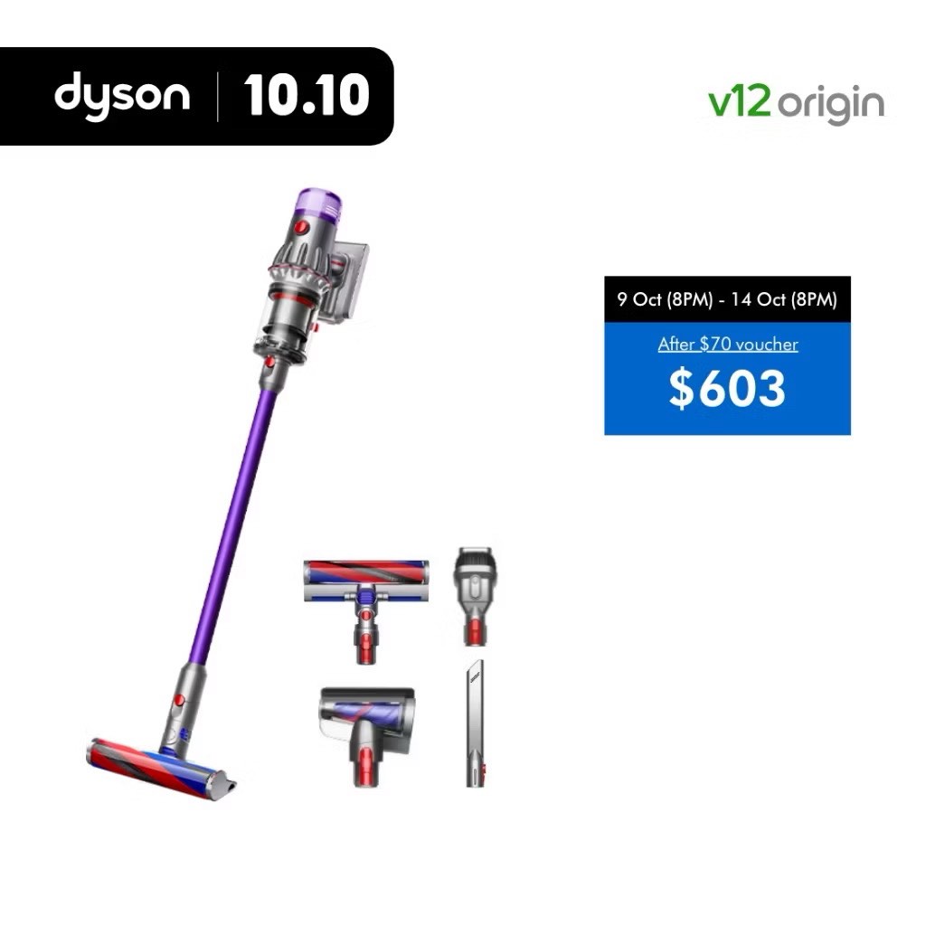 Dyson Origin V12, TV & Home Appliances, Vacuum Cleaner & Housekeeping ...