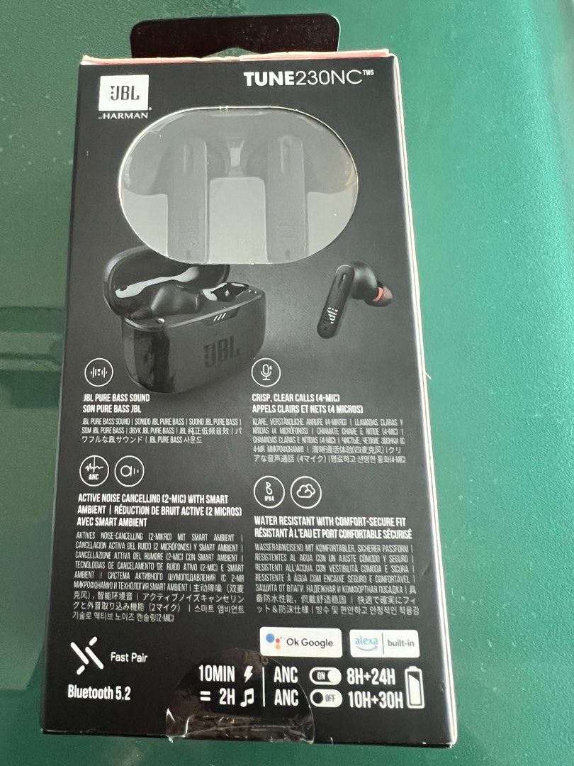 JBL Tune 230NC TWS Earbuds - Black, Audio, Earphones on Carousell