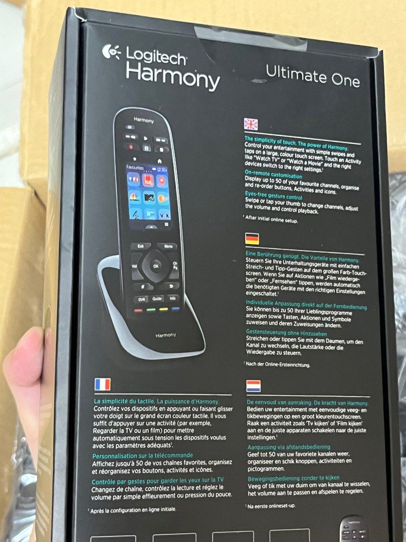 [全新]Logitech Harmony Ultimate One 萬用遙控器, 家庭電器, 電視 & 其他娛樂, 電視組件及配件 ...