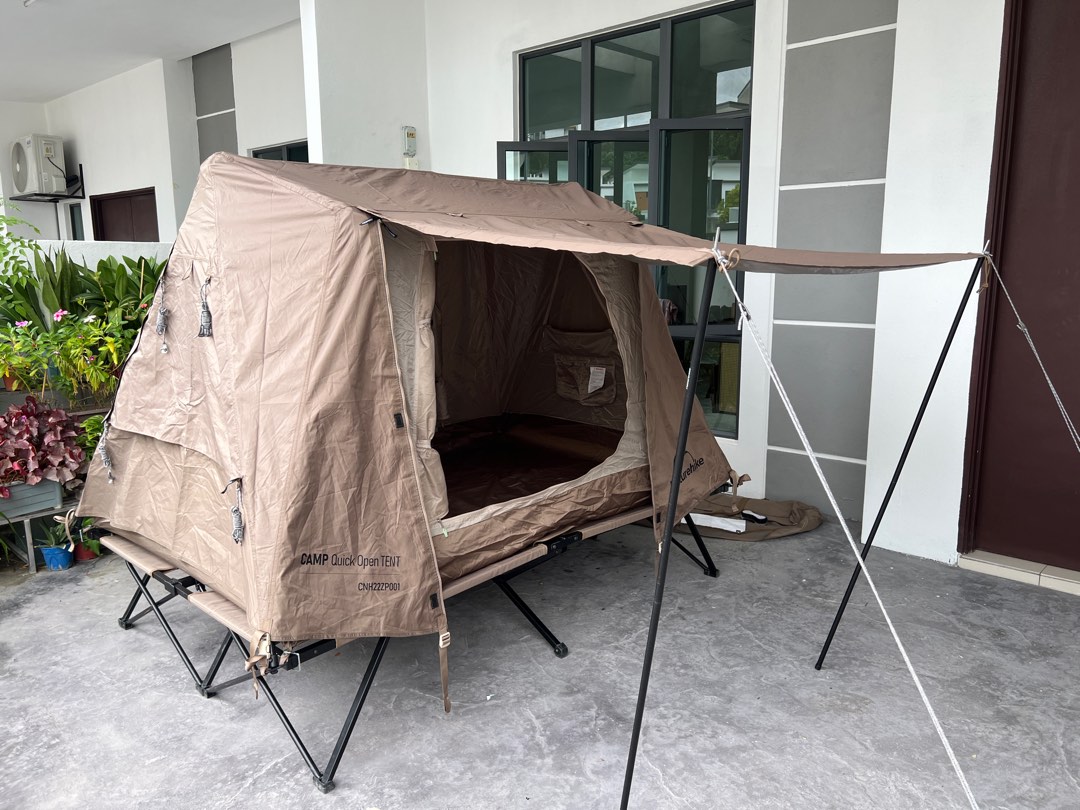 Naturehike Quick Open Tent with Cot, Sports Equipment, Hiking & Camping ...