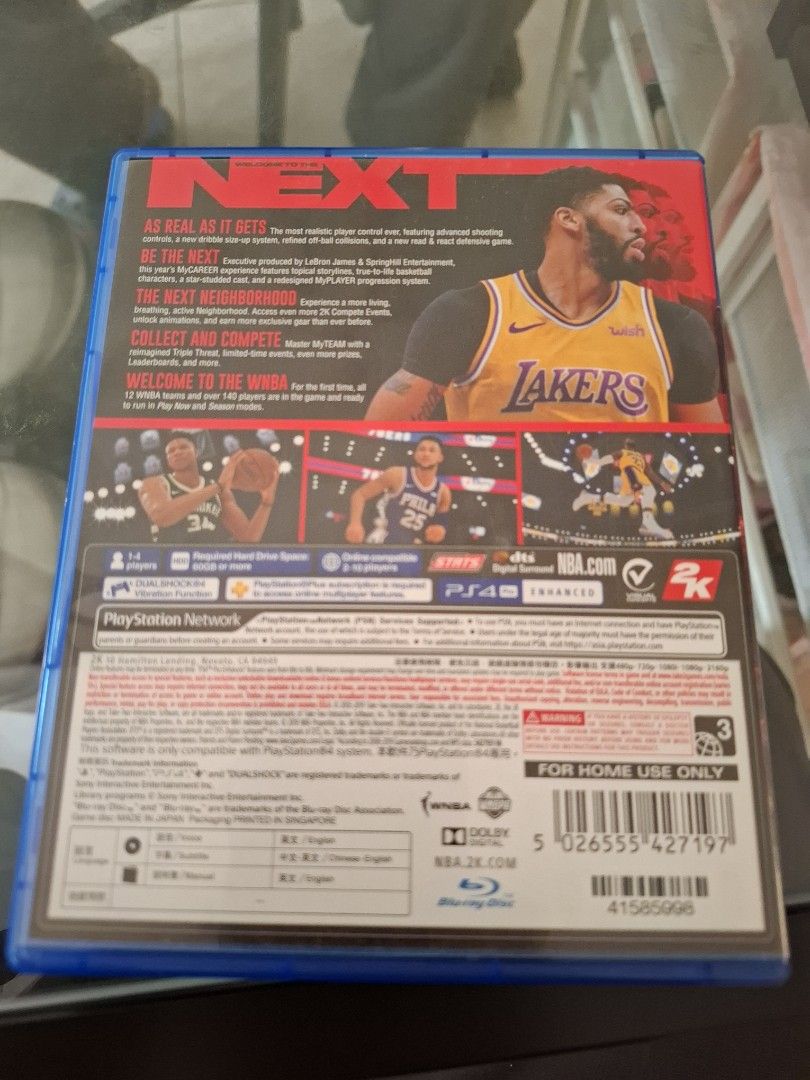 NBA 2K20 PS4 Game Disc, Video Gaming, Video Games, PlayStation on Carousell