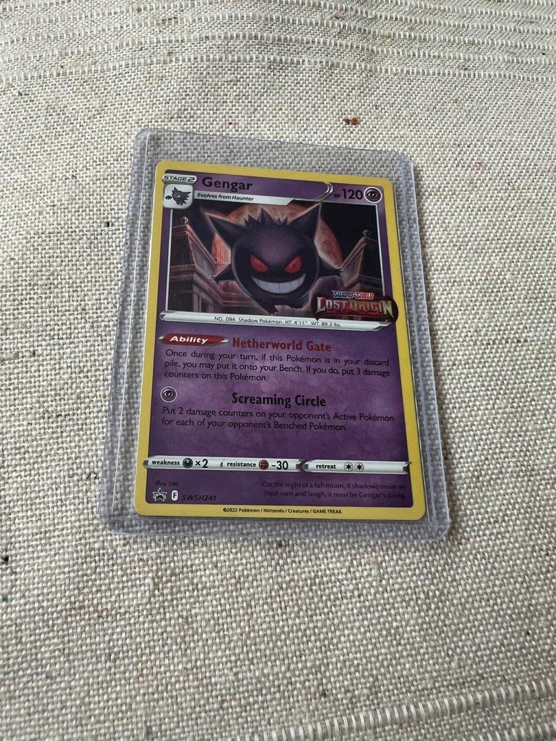 Pokemon TCG Gengar SWSH241 Lost Origin, Hobbies & Toys, Toys & Games on ...