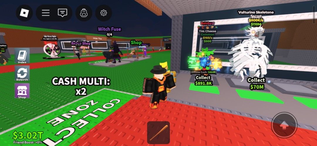 Rare strawberry trait tim cheese steal a brainrot roblox, Video Gaming ...