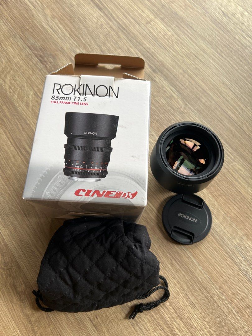 Rokinon 85mm T1.5 Cine Lens EF MOUNT, Photography, Lens & Kits on Carousell