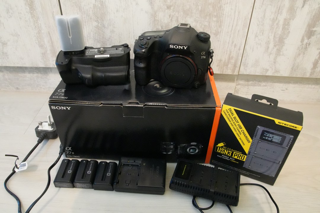 Sony A77ii Complete Bundle, Photography, Cameras on Carousell
