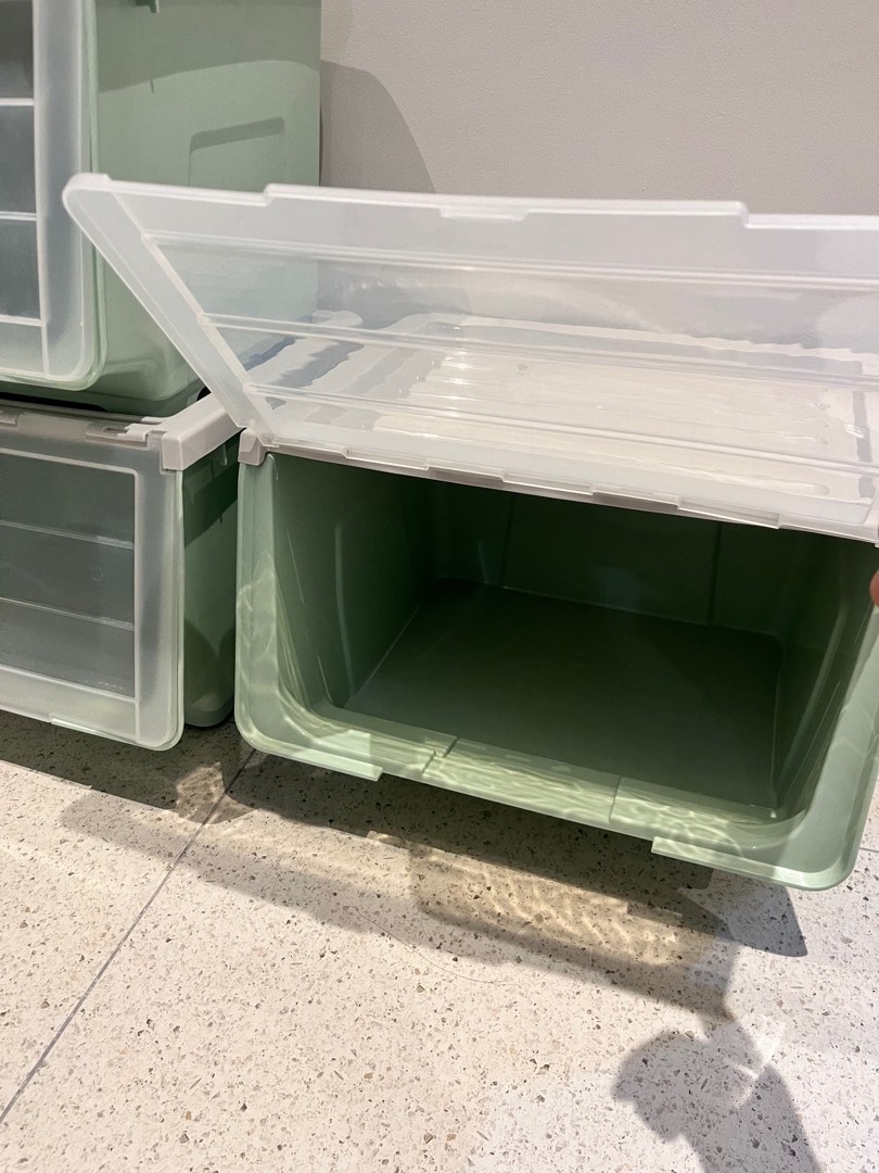 Stackable Storage Box Organizer (RM40 for all 3), Furniture & Home ...