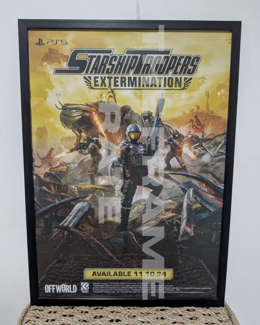 Starship Troopers Extermination Promo Poster, Hobbies & Toys ...