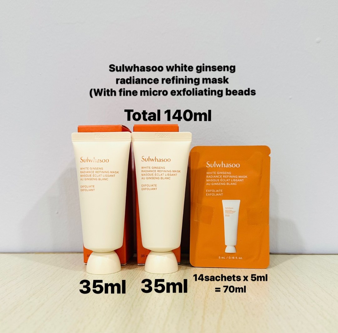Sulwhasoo Mask White Ginseng Radiance Refining Mask 35mlx2 tubes ...