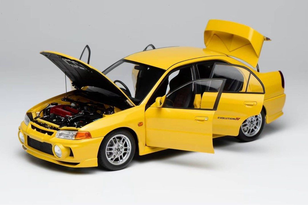 1/18 Motorhelix Mitsubishi Lancer Evolution IV model car diecast same 1 ...
