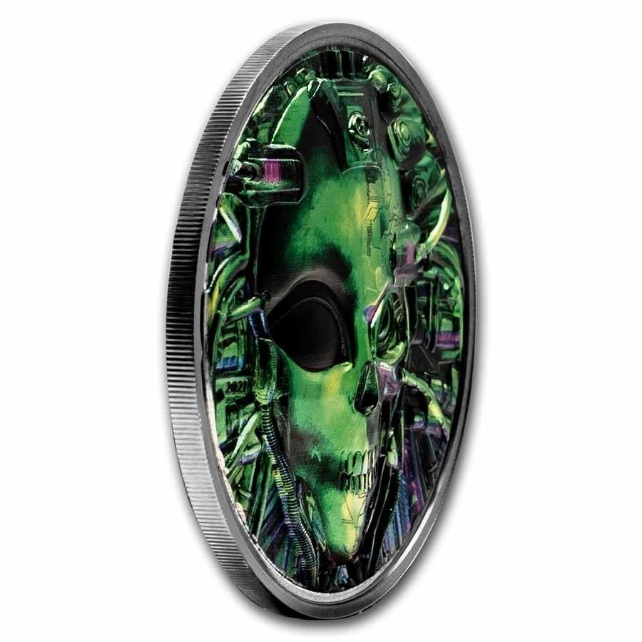 ALIEN Cyborg Revolution 3 Oz Silver Coin 20$ Palau 2021, Hobbies & Toys ...