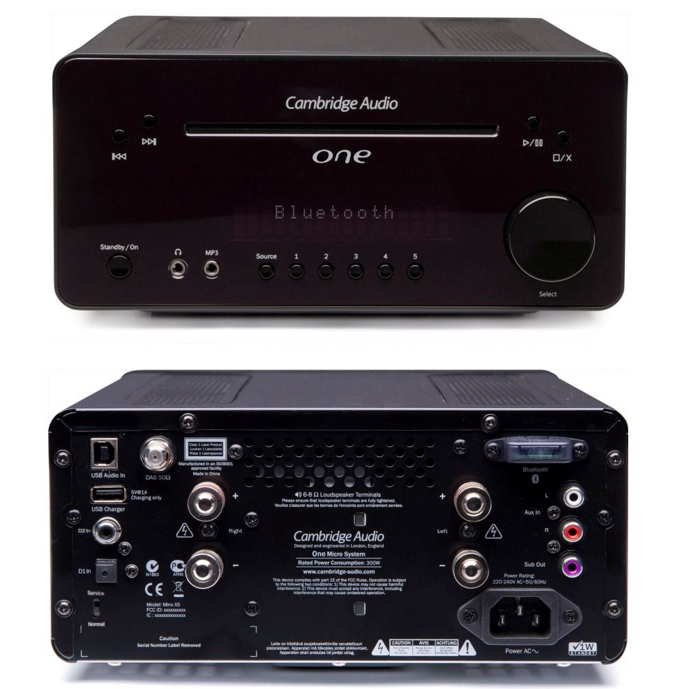 Cambridge Audio One CD-RX30 (Black) Bluetooth One Micro System MP3 ...