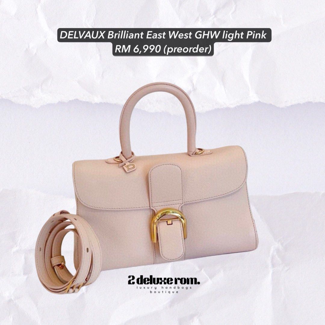 DELVAUX Brilliant East West GHW light Pink | FIXED PRICE, Luxury, Bags & Wallets on Carousell
