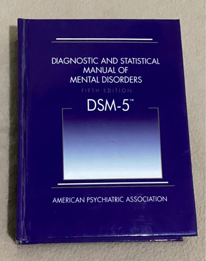 DSM-5 Diagnostic and Statistical Manual of Mental Disorders, Hobbies ...