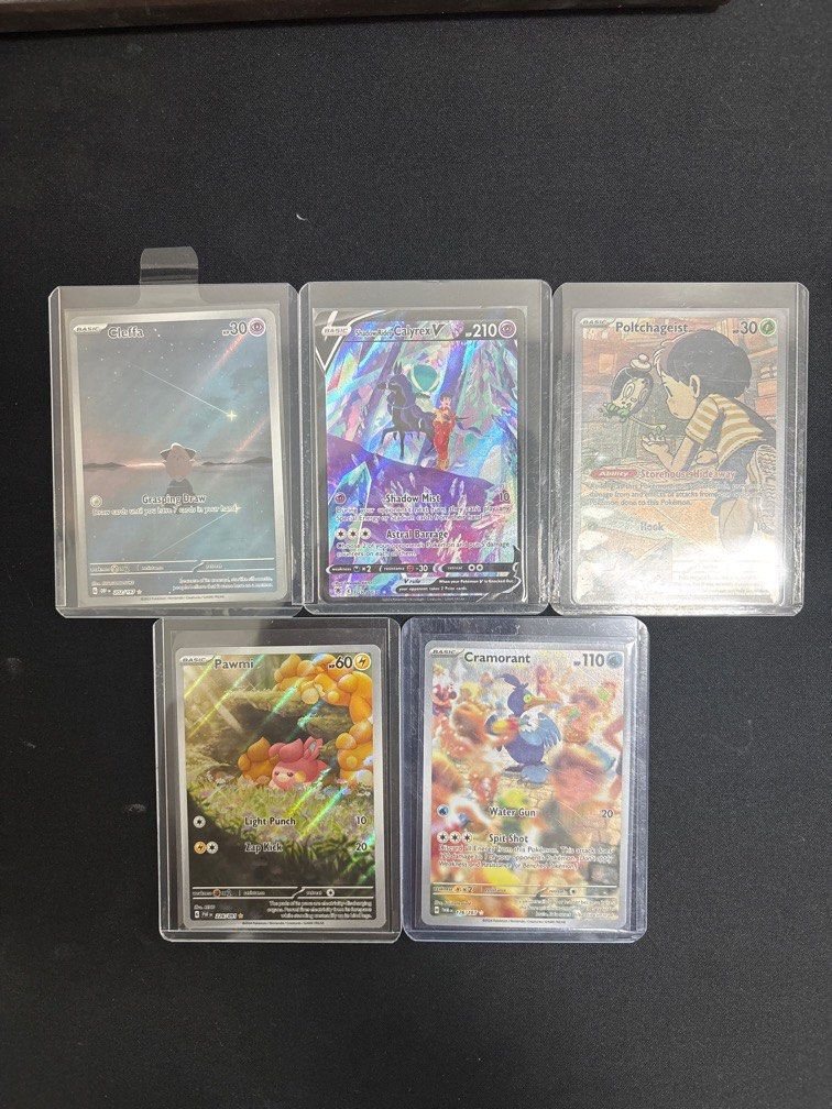 (ENG) ILLUSTRATION RARE AND V SALE!!! Cleffa, Poltchagheist, Cramorant ...