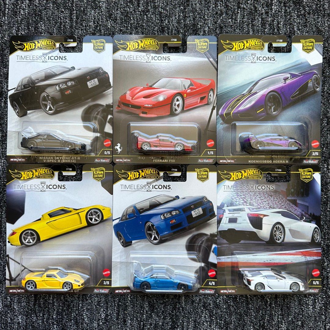 HOT WHEELS CAR CULTURE TIMELESS ICONS CHASE Nissan Skyline GT-R V-Spec ...