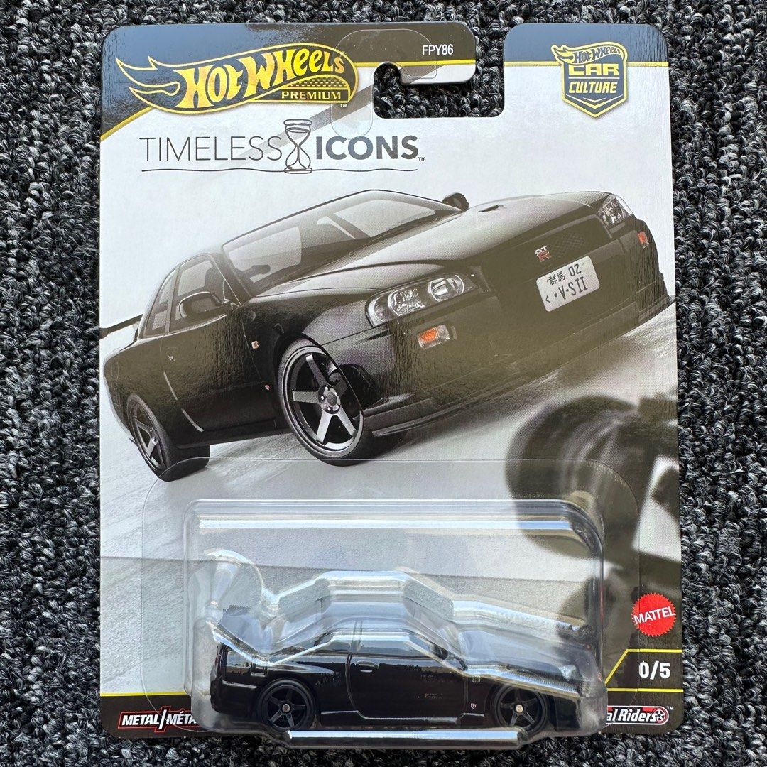 HOT WHEELS CAR CULTURE TIMELESS ICONS CHASE Nissan Skyline GT-R V-Spec ...