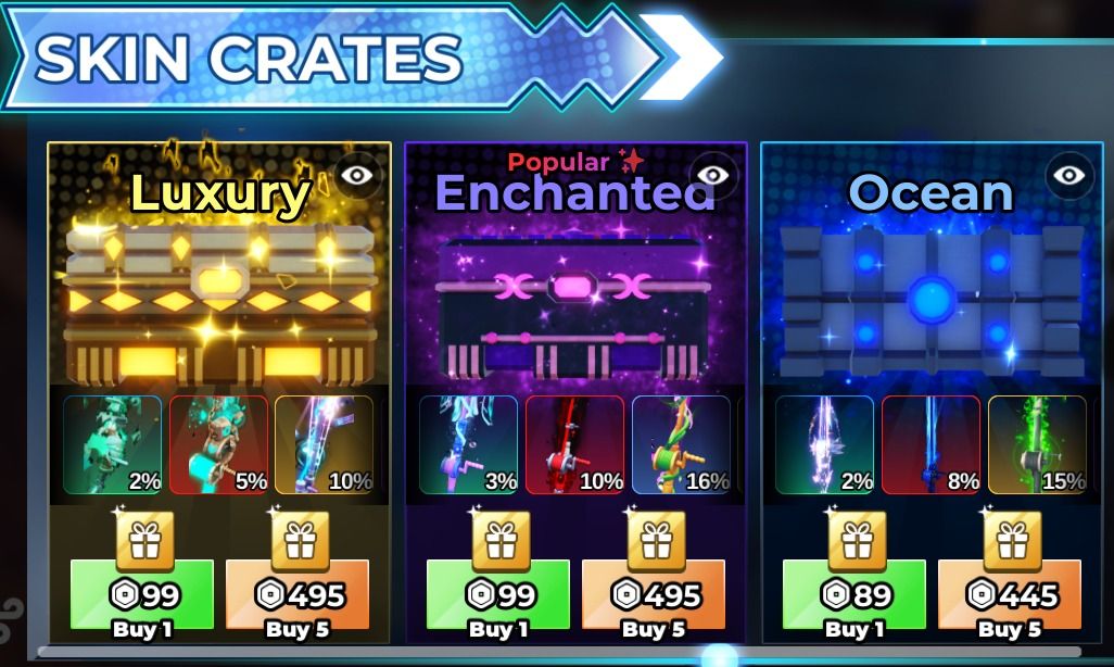 ROBLOX - FISH IT / SKIN CRATES / ENCHANTED / OCEAN / LUXURY, Video ...