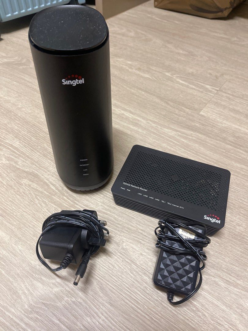 Singtel Optical Network Router and Wifi-6 Router, Computers & Tech ...