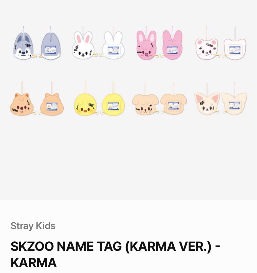 Stray Kids SKZOO name tag - Jiniret, 興趣及遊戲, 收藏品及紀念品, 韓流 - Carousell