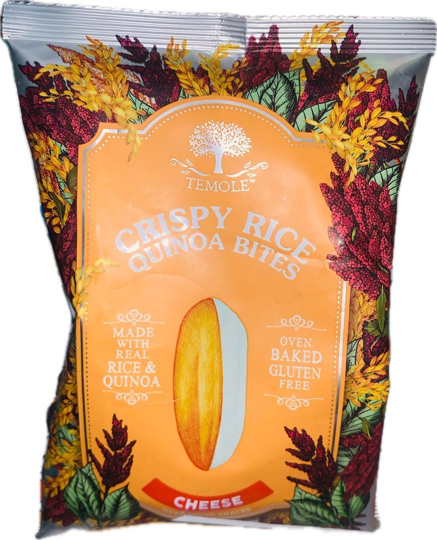 TEMOLE CRISPY RICE QUINOA BITES CHEESE 50G, Food & Drinks, Other Food ...