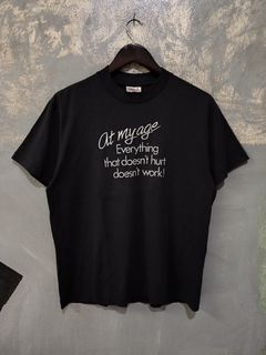 Vintage wording tee, Men's Fashion, Tops & Sets, Tshirts & Polo Shirts ...