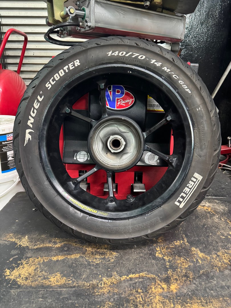 Aerox v1 - Stock Rims, Motorcycles, Motorcycle Accessories on Carousell
