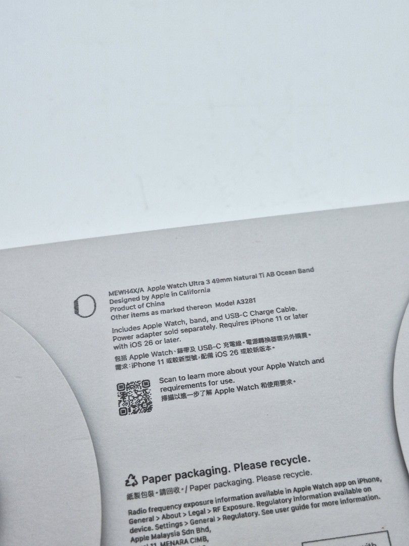 APPLE WATCH ULTRA 3 LTE 92532, Mobile Phones & Gadgets, Wearables ...