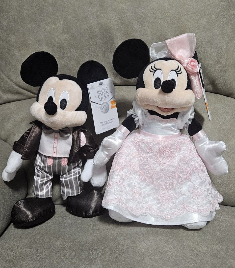 💯AUTHENTIC Disney Happily Ever After Mickey and Minnie Mouse Plush from ...