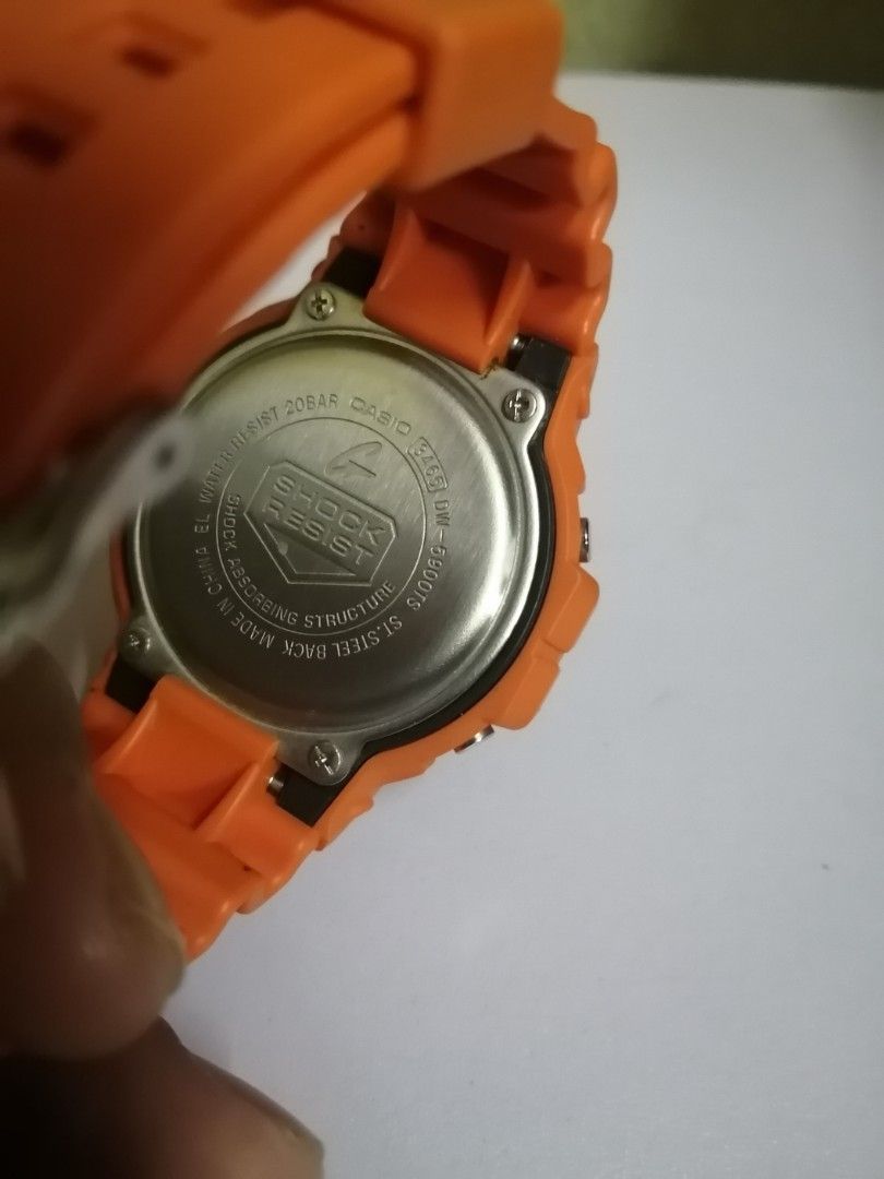 Casio G-Shock Orange Digital Watch, Men's Fashion, Watches ...