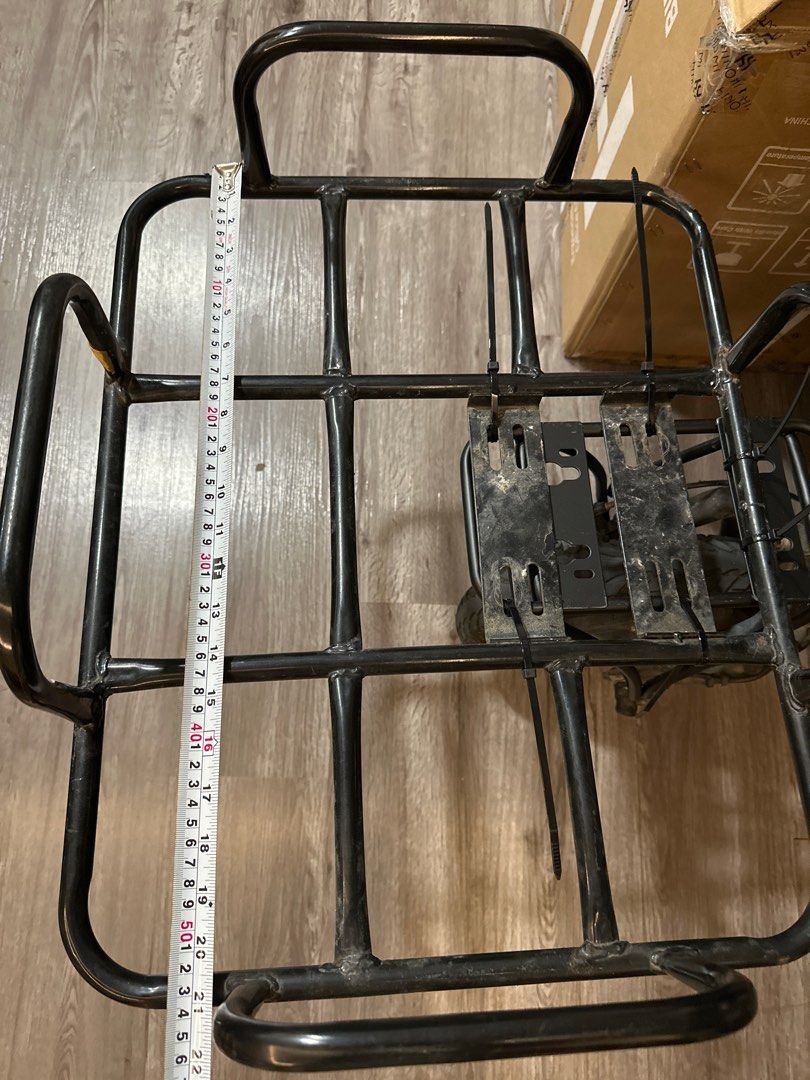 E-bike Rear Rack - Black, Motorcycles, Motorcycle Accessories on Carousell