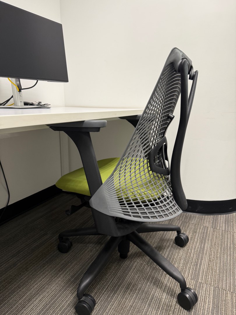 Herman Miller Sayl Chair with forward tilt and lumbar support office ...