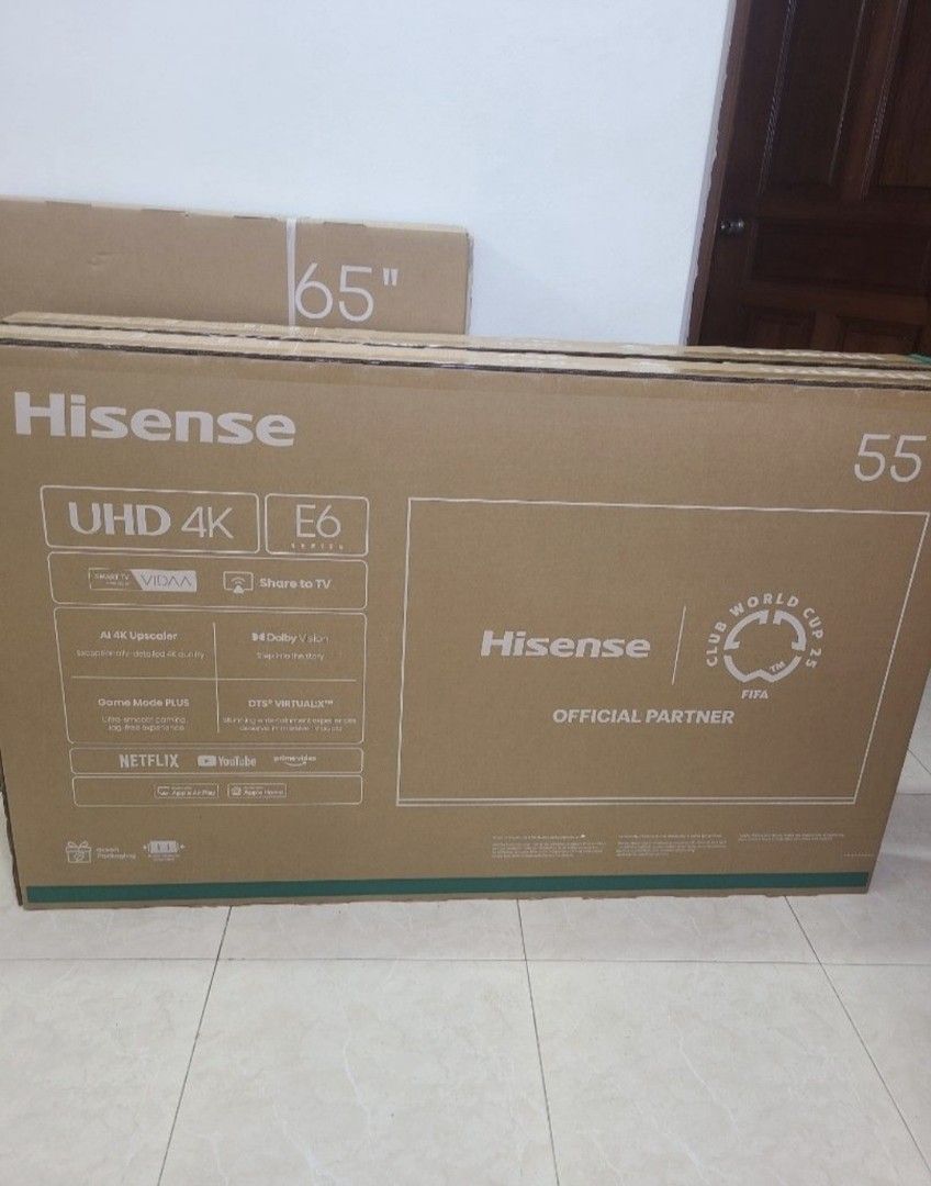 Hisense E6Q 55" Smart TV 4K Ultra HD, Youtube Netflix Google, brand new ...
