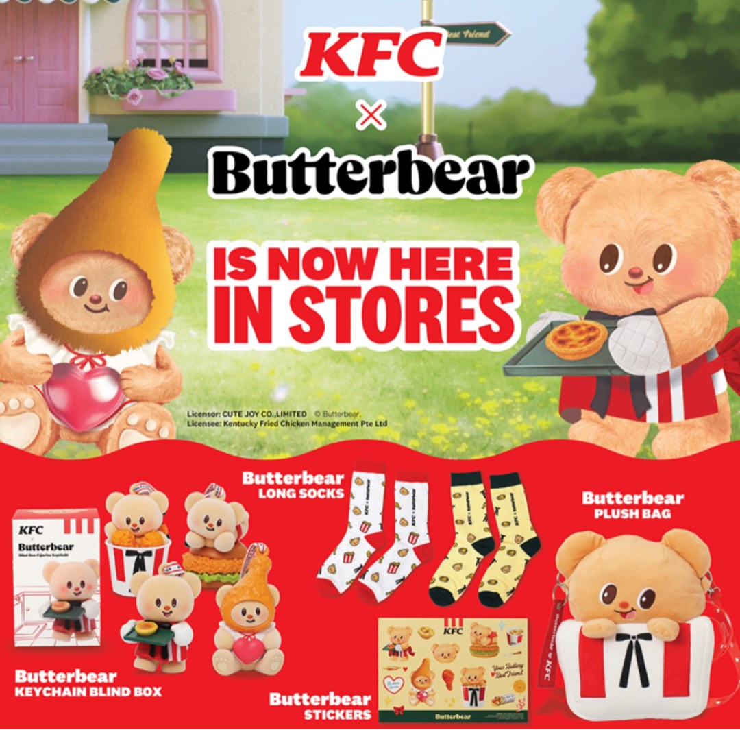 KFC x Butterbear Collectibles $60 ( randomized cant choose$, Hobbies ...