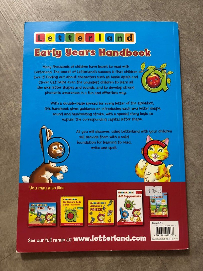 Letterland Early Years Handbook - Age 3+, Hobbies & Toys, Books ...