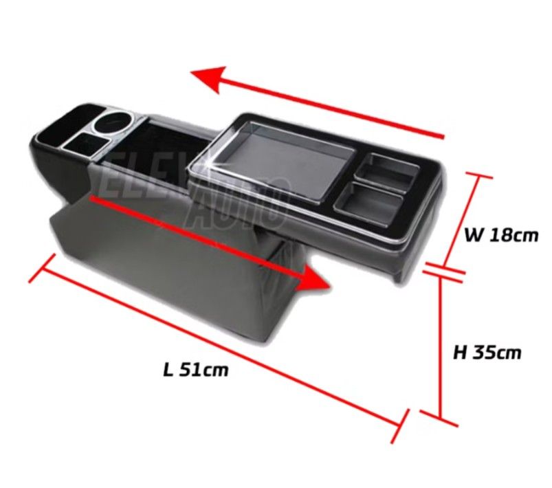 MPV Center Console Storage Box Armrest Arm Rest for Serena Alphard ...