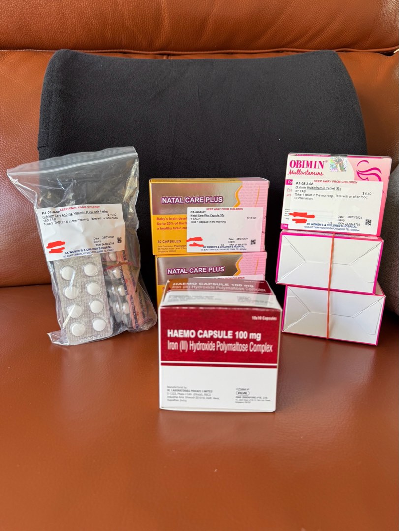 Natal Care Plus, Obimin Multivitamins, and Haem Capsules, Health ...