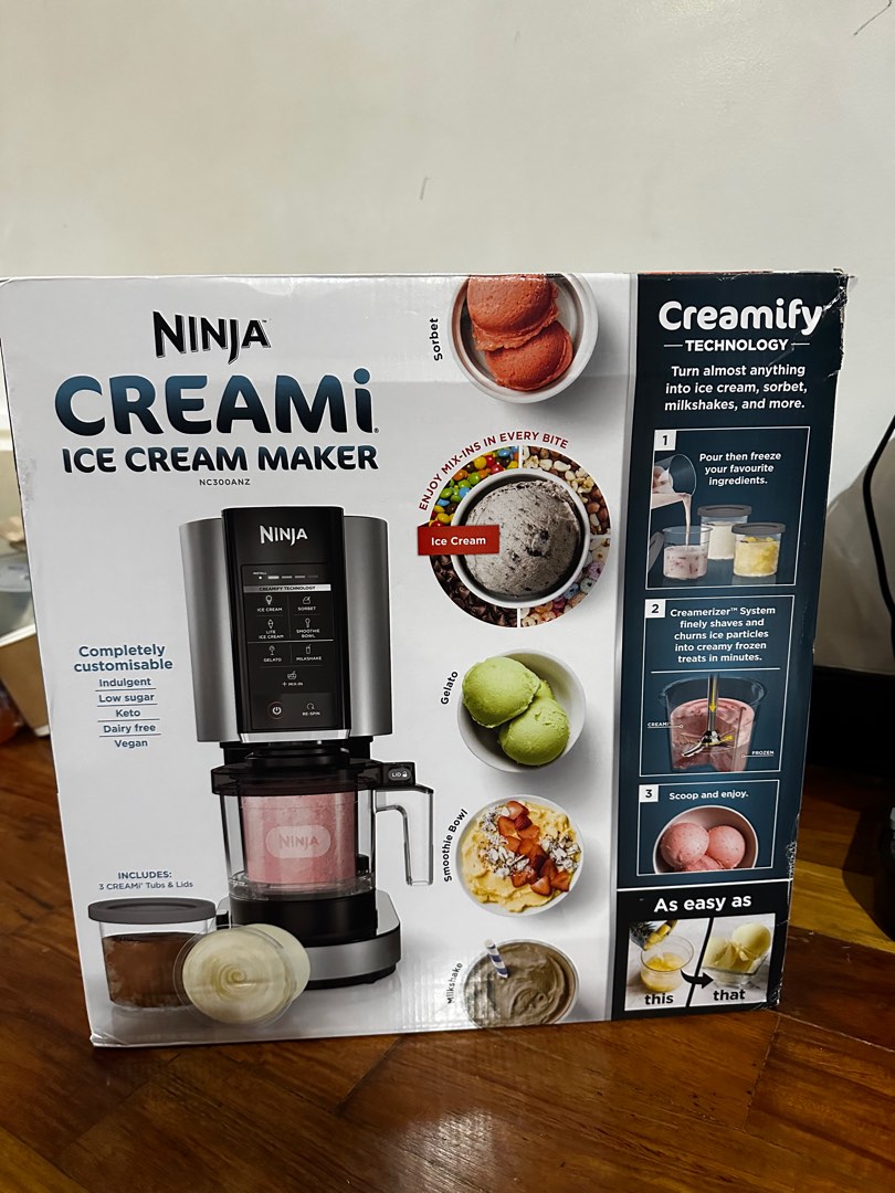 Ninja Creami NC300 ANZ Ice Cream Maker, TV & Home Appliances, Kitchen ...