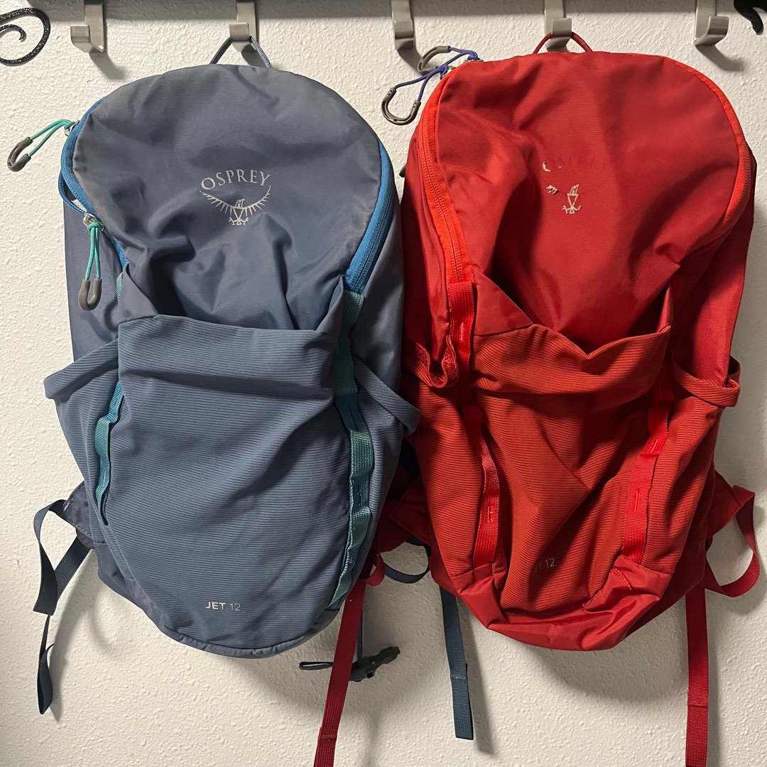 Osprey Jet 12 Backpack - Red / Blue, Women's Fashion, Bags & Wallets ...