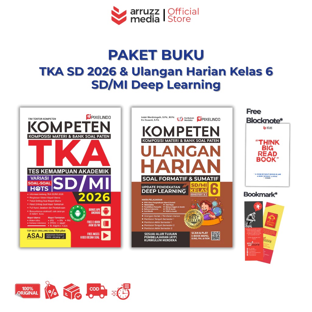 Paket Kompeten TKA SD/MI 2026 dan Ulangan Harian Kelas 6 SD/MI Deep ...