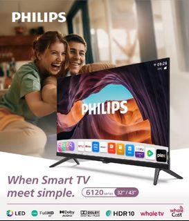 Philips 43" Full HD Smart TV, YouTube Netflix Google. BRAND NEW SEAL, 3 ...