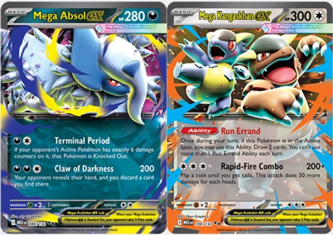 Pokemon TCG Mega Absol ex Box Deck with Mega Kangaskhan ex Support ...