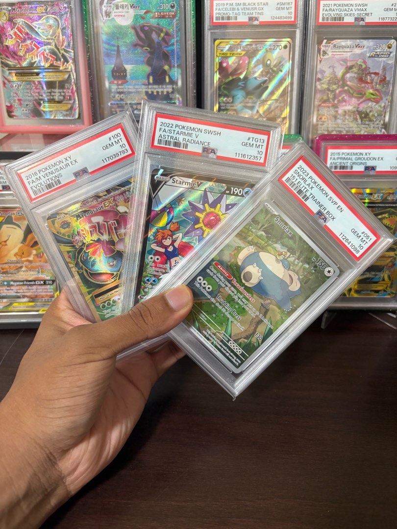 Psa 10 Mega venusaur Starmie v trainer gallery Snorlax etb promo astral ...
