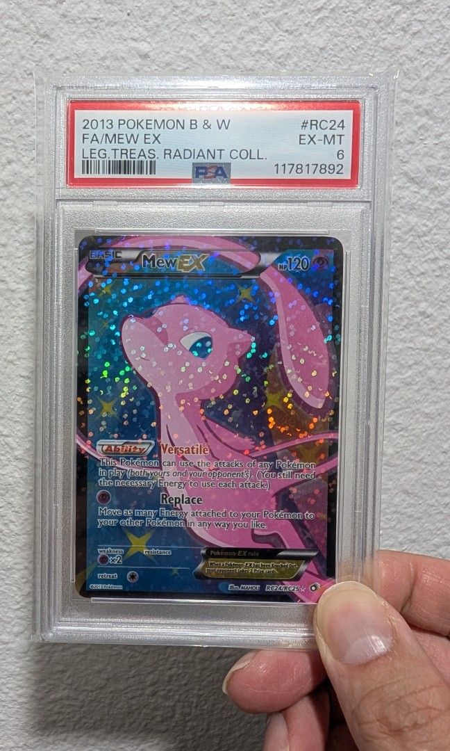 PSA 6 Mew EX RC24 Legendary Treasure Radiant Collection Pokemon Black ...